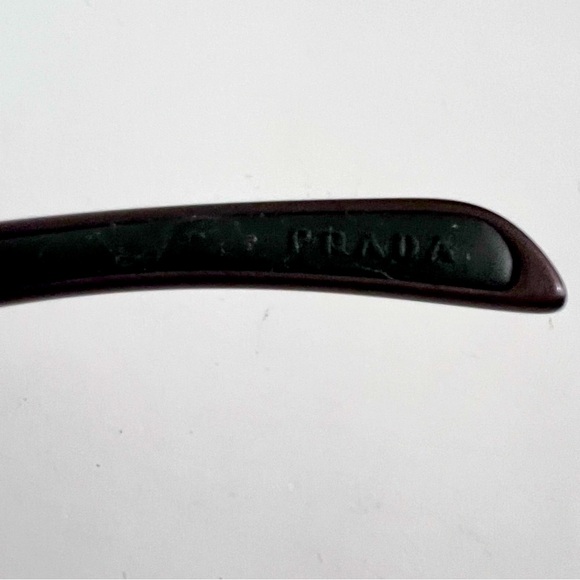 Prada | Accessories | Prada Sps 54i Sunglasses Gunmetal Rims Rubber ...